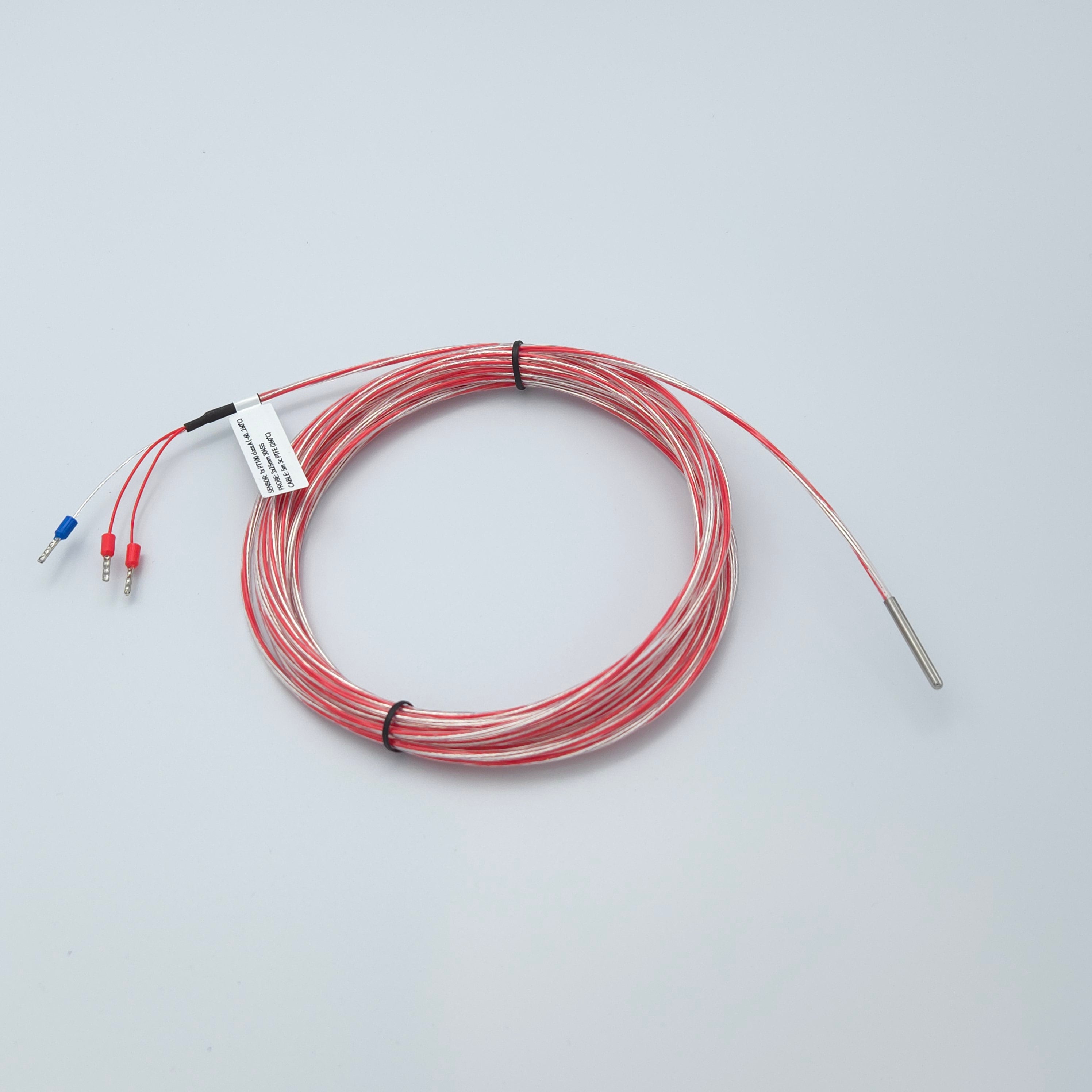 PT100 Miniature Probe 3x25mm with PTFE lead [-60...260°C] – inStore Ltd