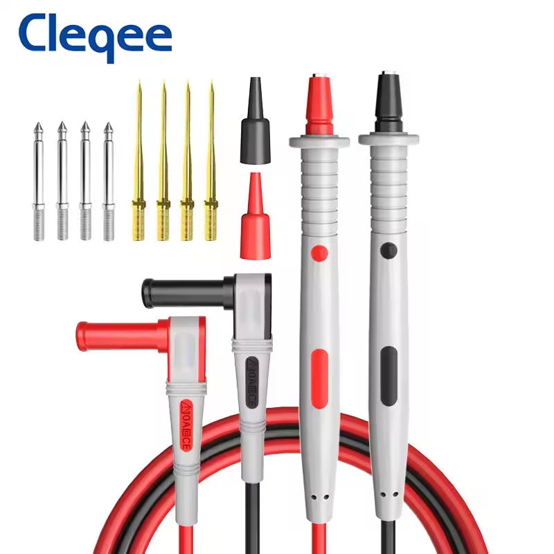 Cleqee P1503 Multimeter Test Leads with Replaceable Probe Tips ...