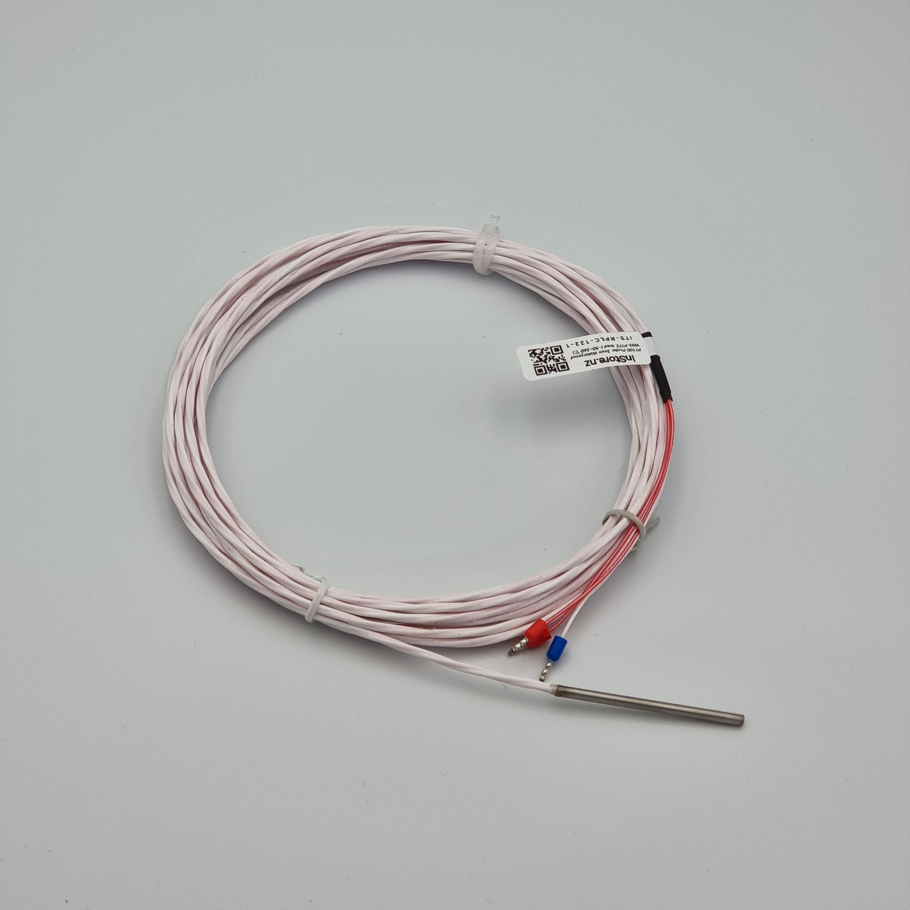 PT100 Probe 3mm Waterproof with PTFE lead [-50...260°C] – inStore Ltd