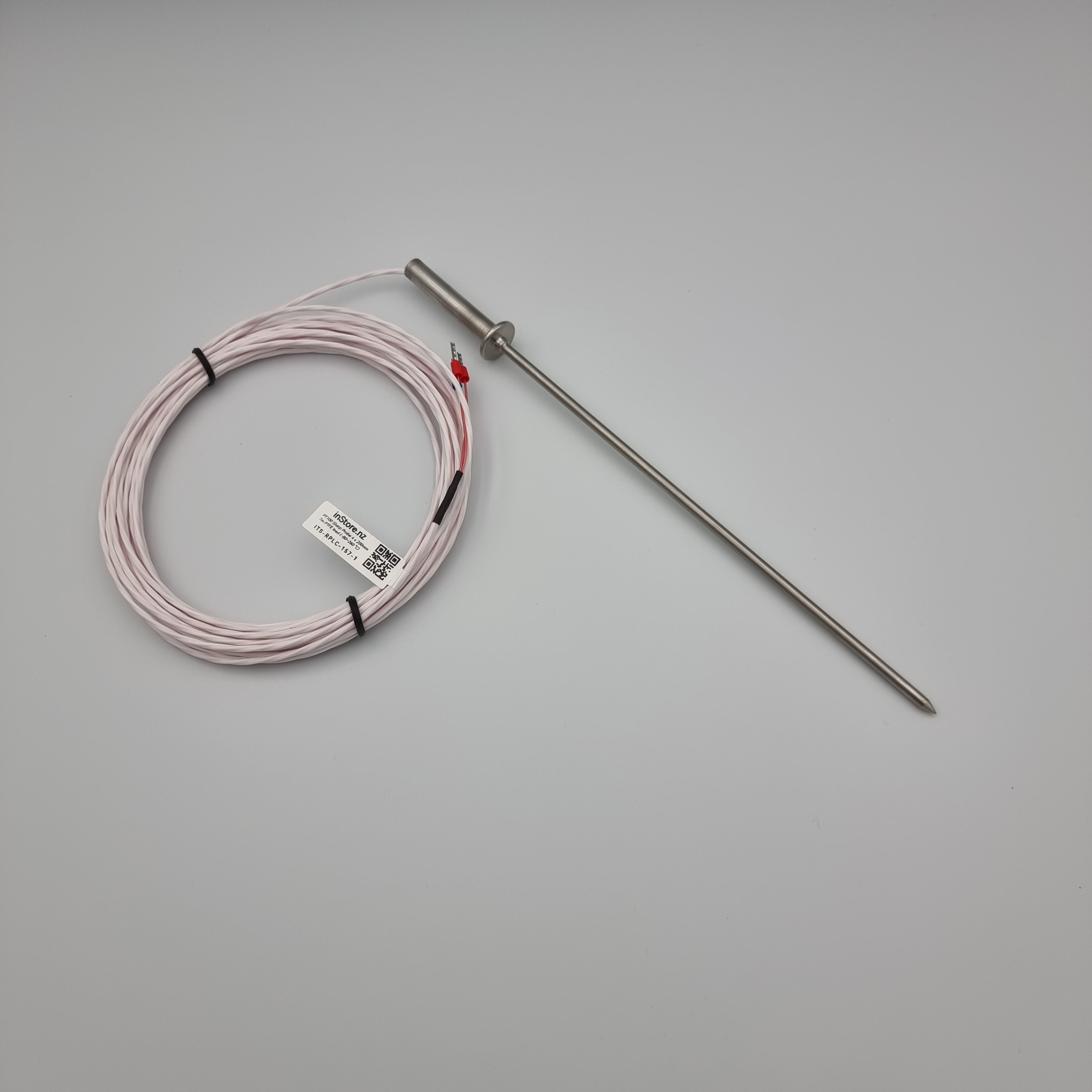 PT100 Sharp Food Probe 4 x 200mm with PTFE lead (-80~260 °C) – inStore Ltd